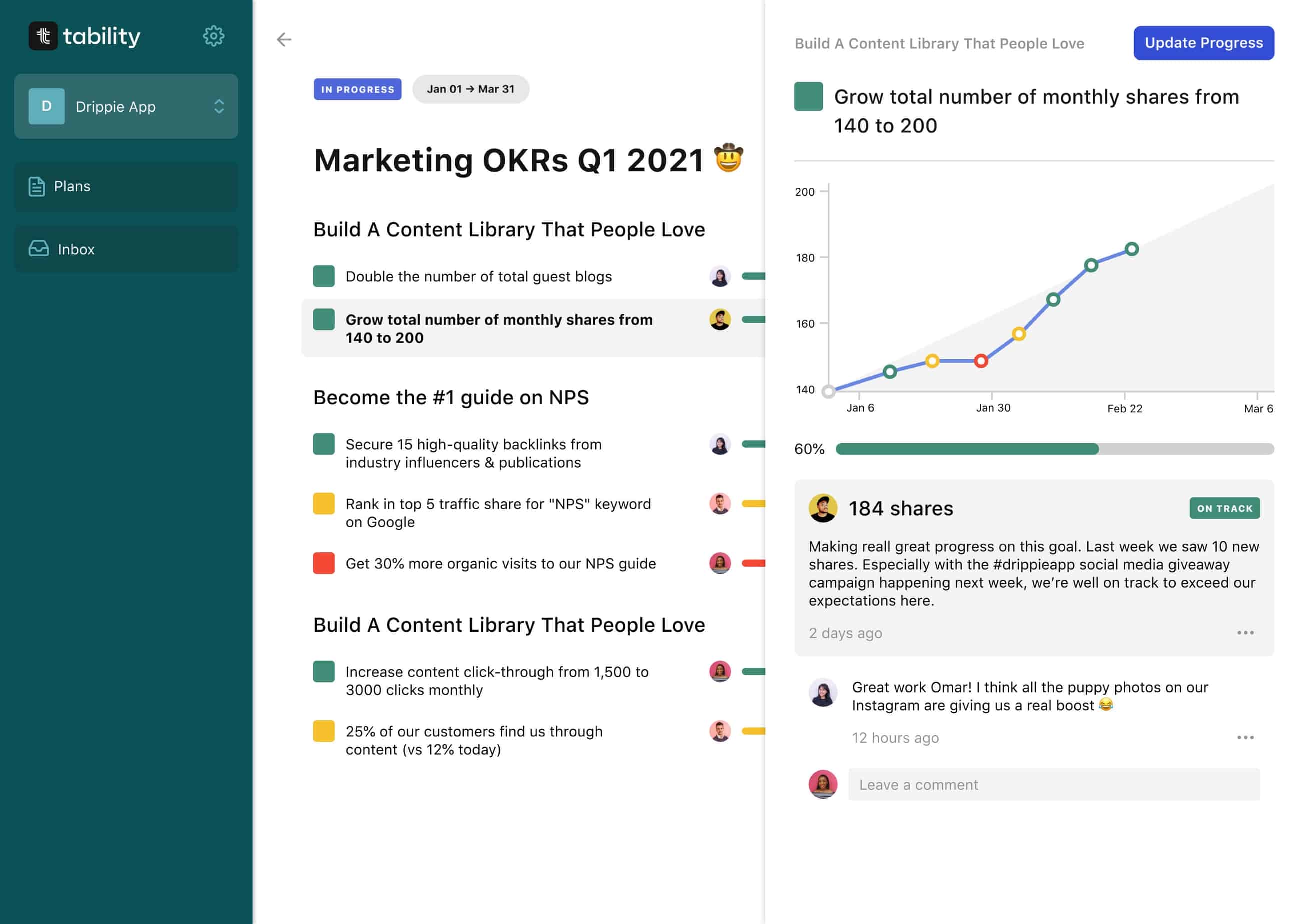 Tability - Not like other OKRs platforms